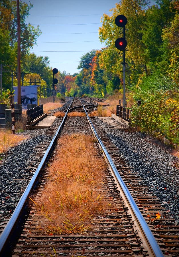 Train Signal stock image. Image of remote, track, crossing - 21656203