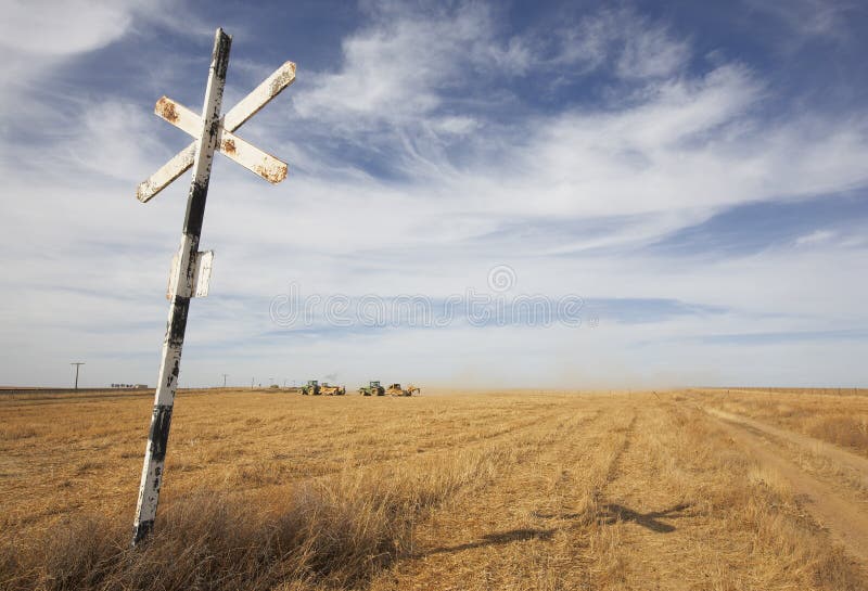 Train Signal on a Crossroad Stock Photo - Image of building, excavate ...