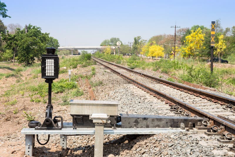 Train Signals for Railway and and Traffic Light Stock Photo - Image of ...