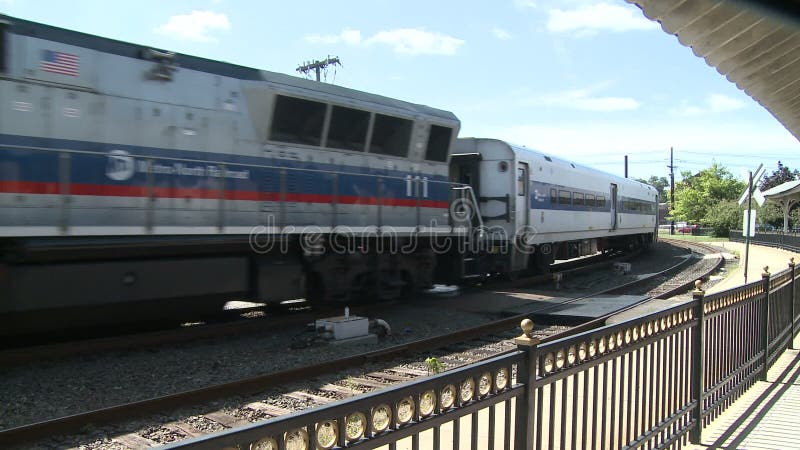 A Train Slowly Coming into the Station (1 of 2) Stock Footage - Video ...