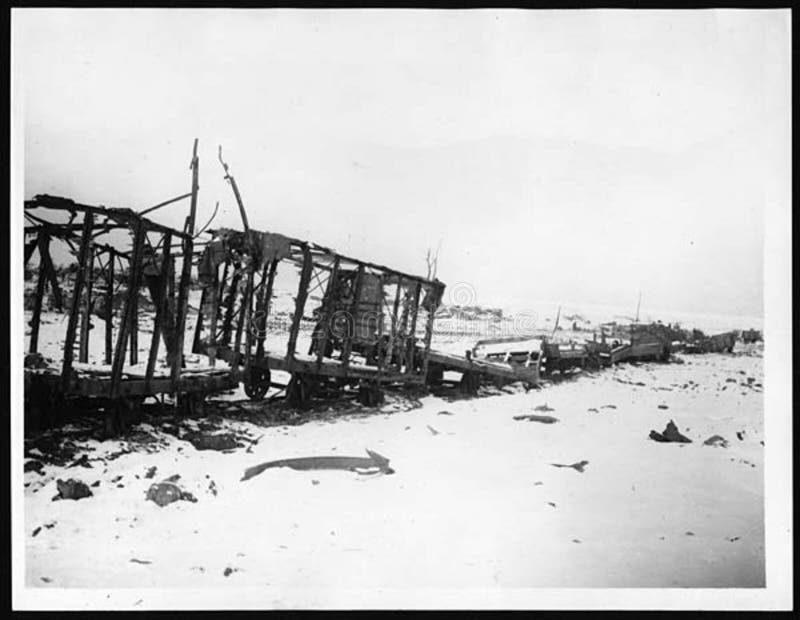 Train Smashed Up By Our Shell Fire Picture. Image: 224182850