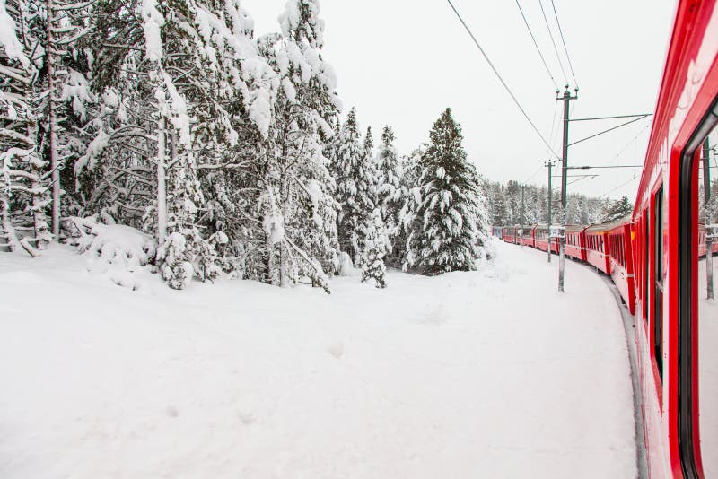 Train in the snow stock image. Image of outdoor, outdoors - 40785697