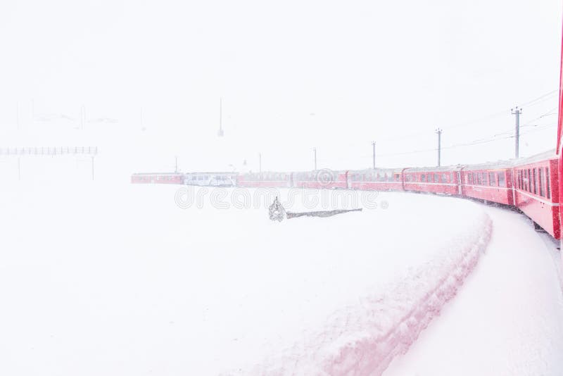 Train in the snow stock image. Image of railway, track - 42656893