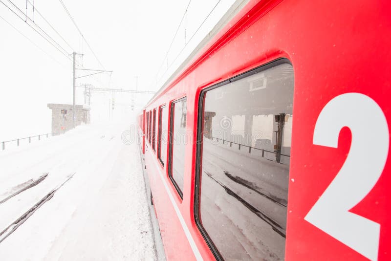 Train in the snow stock image. Image of travel, white - 38849003