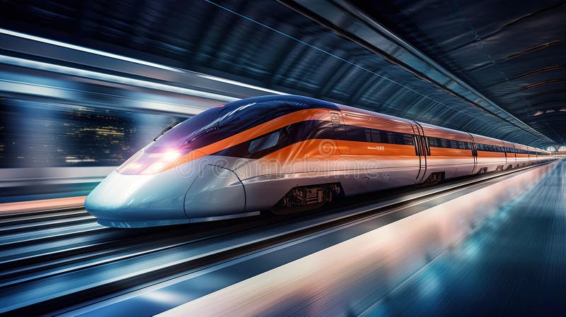 Train speed of light stock illustration. Illustration of design - 321254084