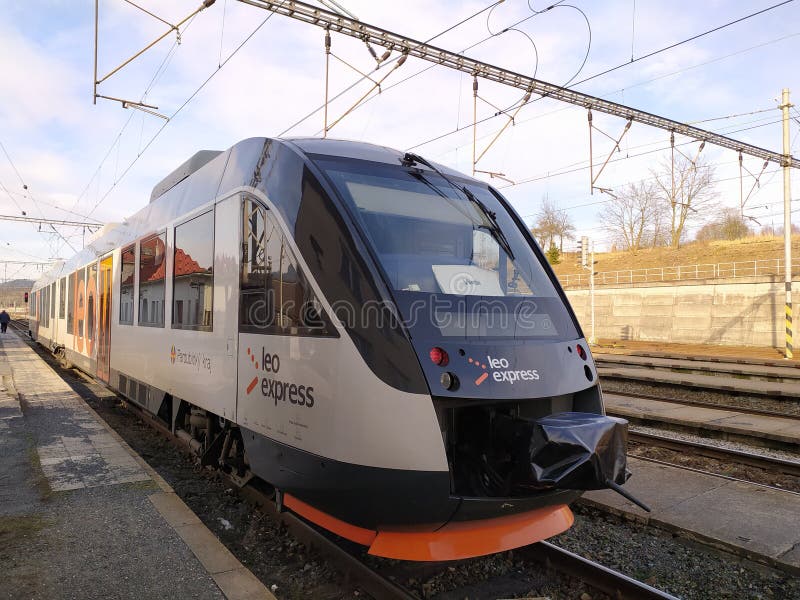 Train Standing on a Railway Station Editorial Photography - Image of ...