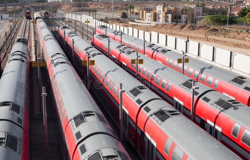 Train Standing at the Station Stock Image - Image of transit, move ...
