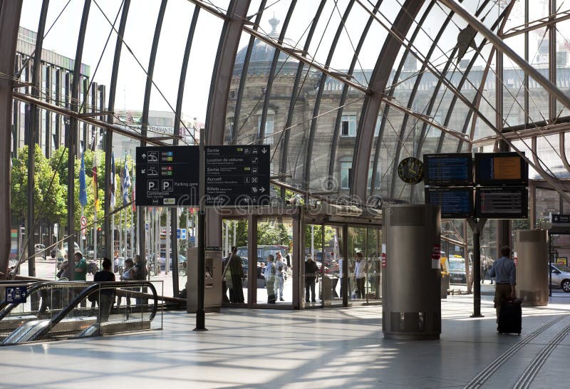 Modern Bus Station Gare Routiere in Aix En Provence Editorial ...