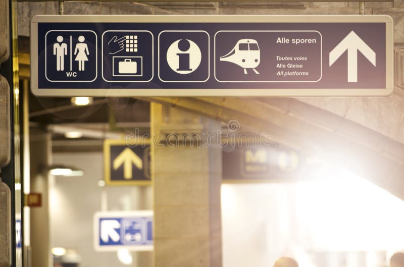 Pictograms Railway Station Stock Photos - Free & Royalty-Free Stock ...