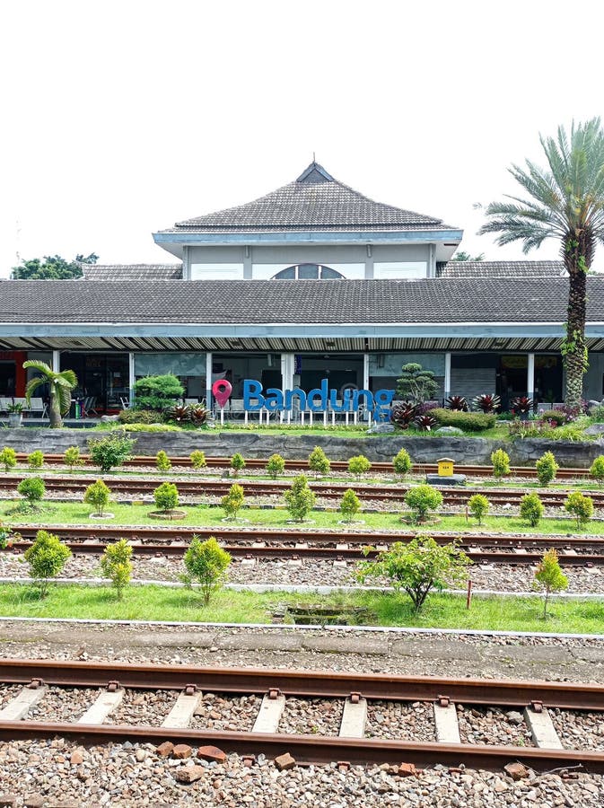 Train Station of Bandung West Java Stock Photo - Image of java, garden ...