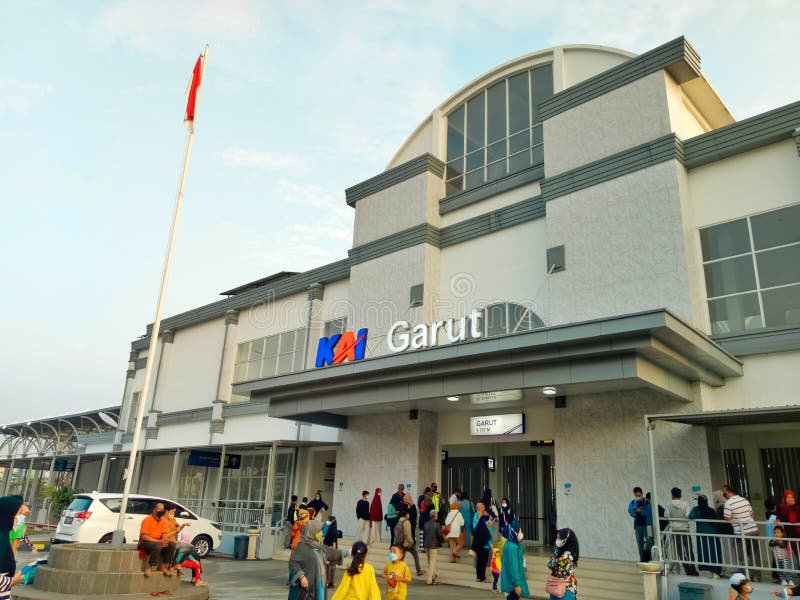 Train Station Building in Garut, West Java, Indonesia. Editorial Photo ...