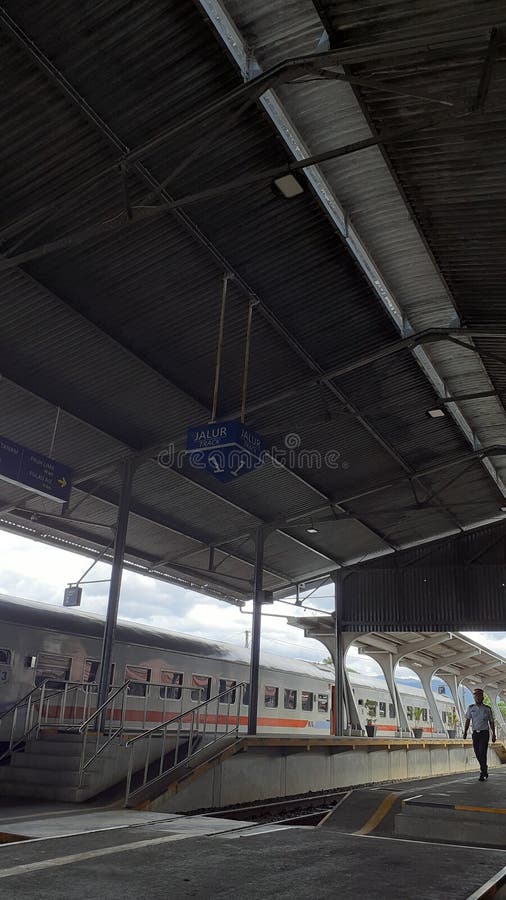 Train Station with the Captain Editorial Stock Image - Image of ...