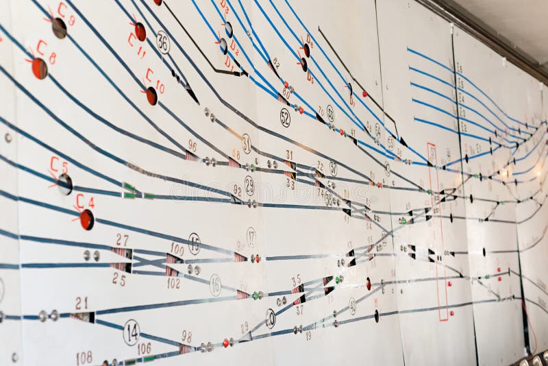 Train Station Control Panel Stock Photo - Image of electrician, connect ...
