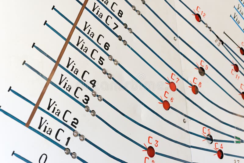 Train Station Control Panel Stock Image - Image of control, display ...