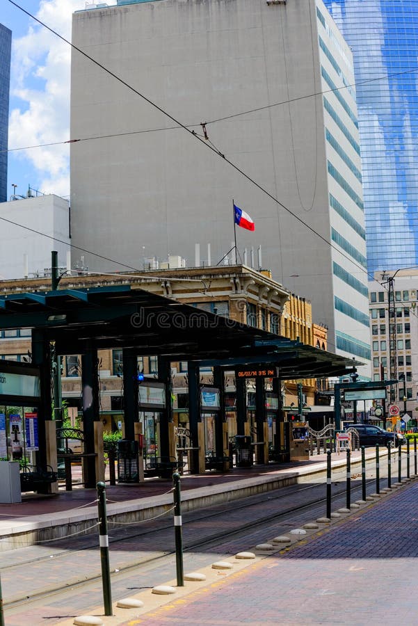 Train Station in Downtown Houston Editorial Photo - Image of facades ...