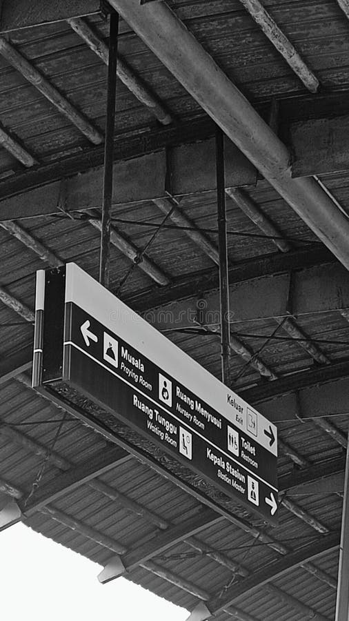 Train Station, Exit, Rail, Arrow Board Stock Image - Image of train ...