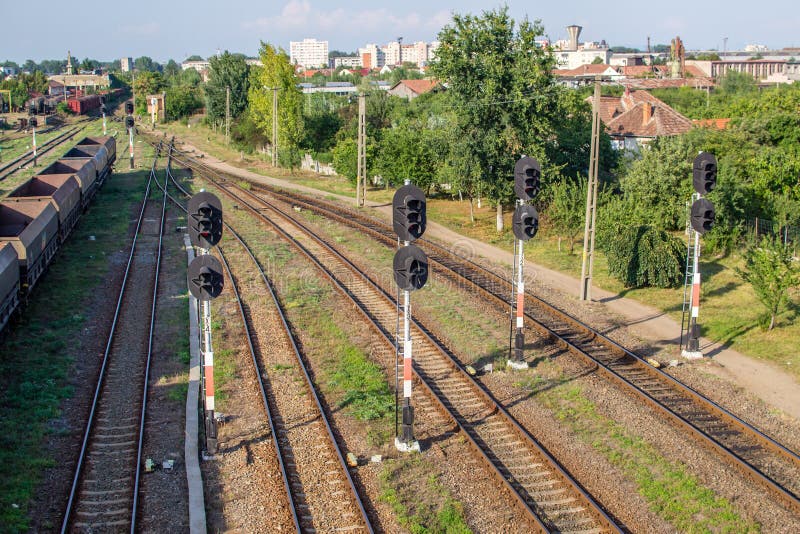Train station stock photo. Image of signaling, wagon - 44075126
