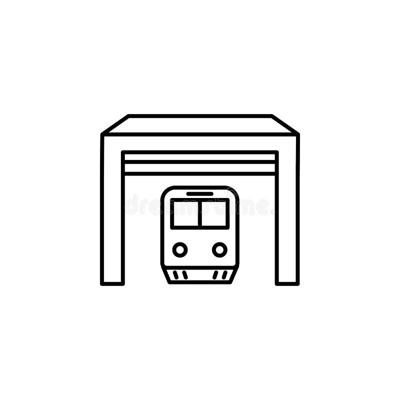 Train Station Outline Stock Illustrations – 1,902 Train Station Outline ...