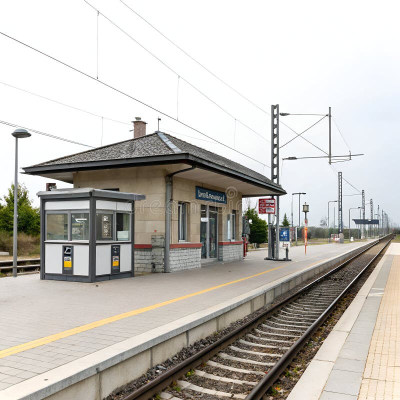 Train Station Location stock illustration. Illustration of ...