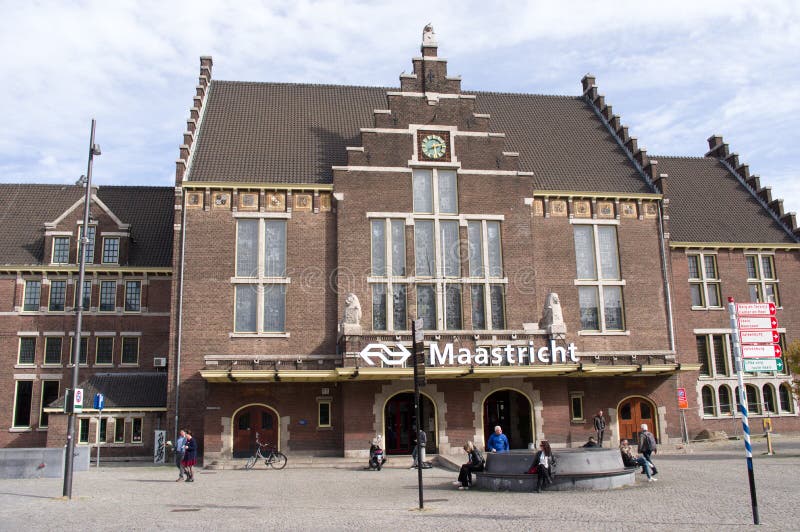 Train Station of Maastricht, Netherlands Editorial Photography - Image ...