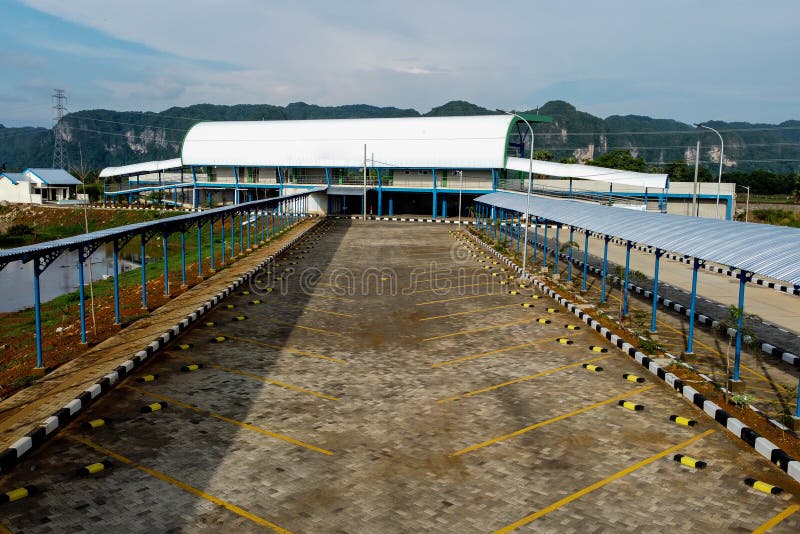 Train Station and Passenger-only Parking Area Stock Image - Image of ...