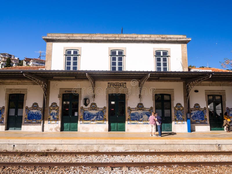 The Pinhao Train Station In The Village Of Pinhao At The Douro Valley ...