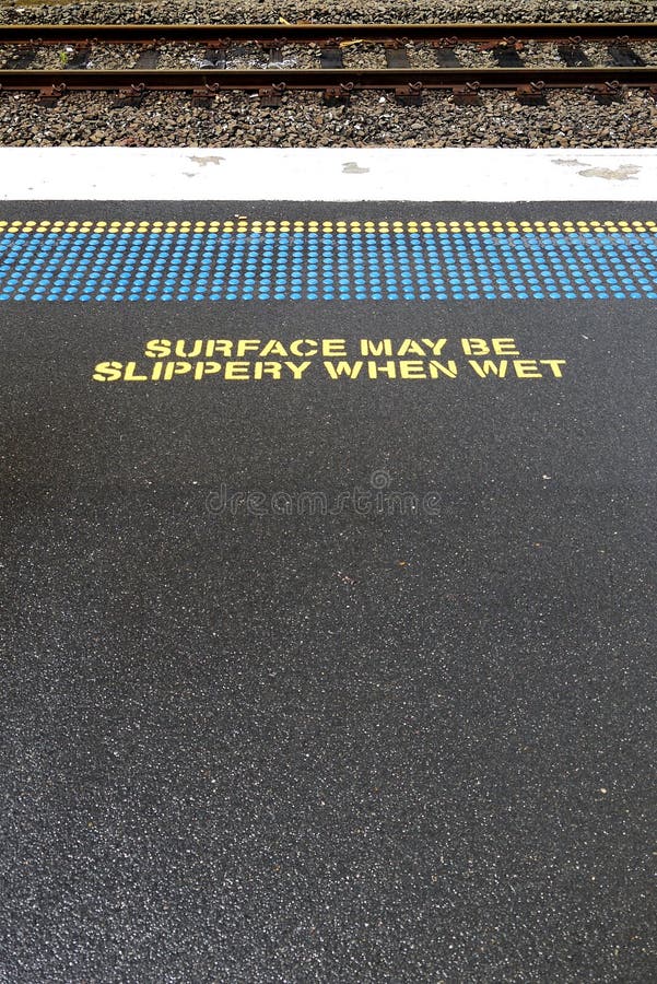 Train Station: Platform Edge Stock Image - Image of vertical, rail ...