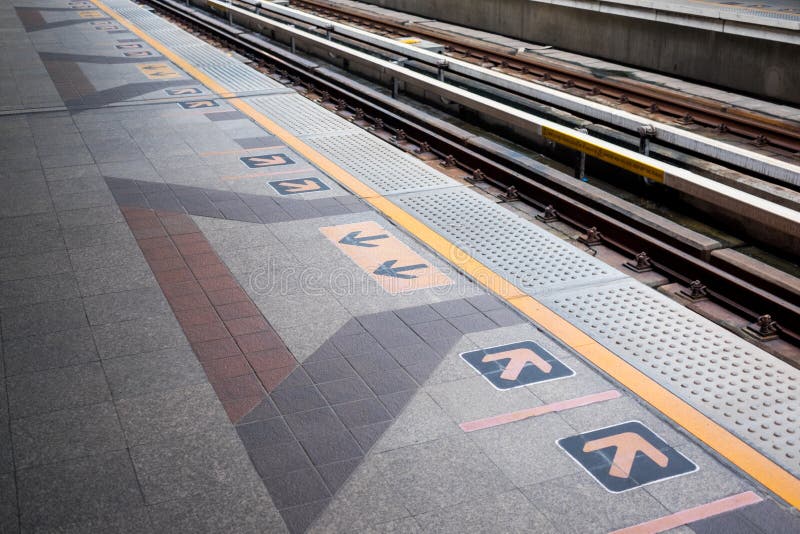 Train station platform stock photo. Image of direction - 61865490