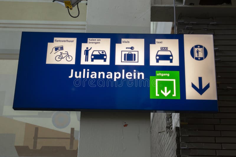 Train Station Sign at the Amstel Station Amsterdam the Netherlands 23 ...