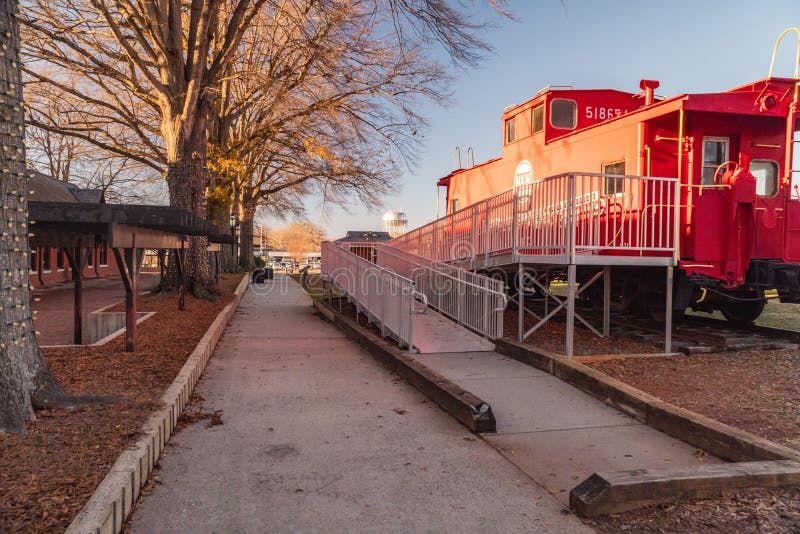 Train Station Surrounded by Trees in Burlington Editorial Photo - Image ...