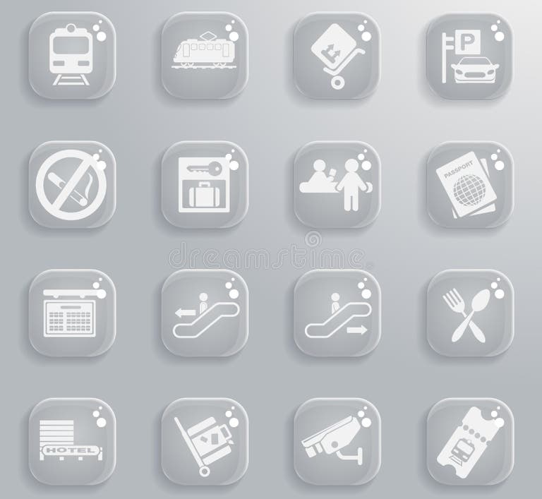 Train station symbols stock illustration. Illustration of sign - 88688016