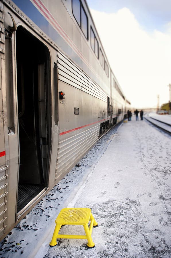 Train Step stock photo. Image of snow, travelers, traveling - 48999652