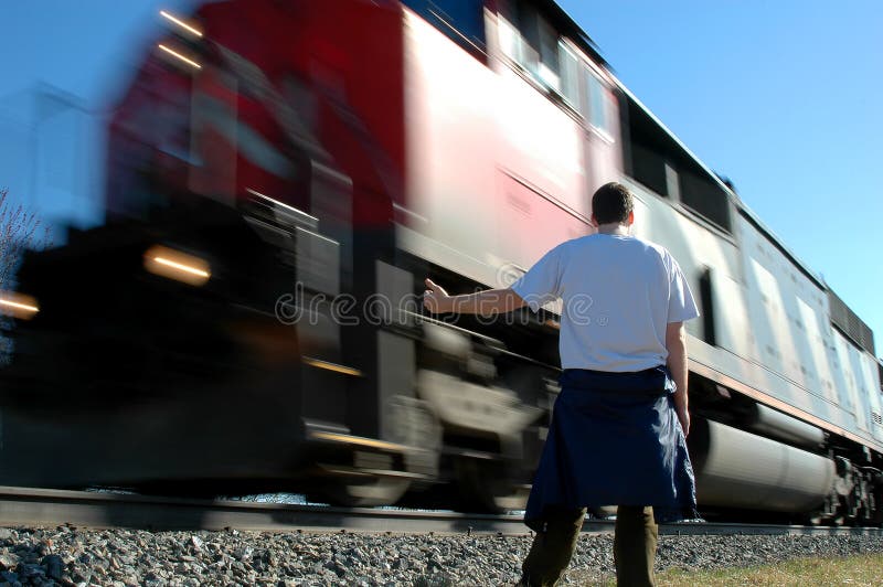 Train Stop Guy Picture. Image: 831804