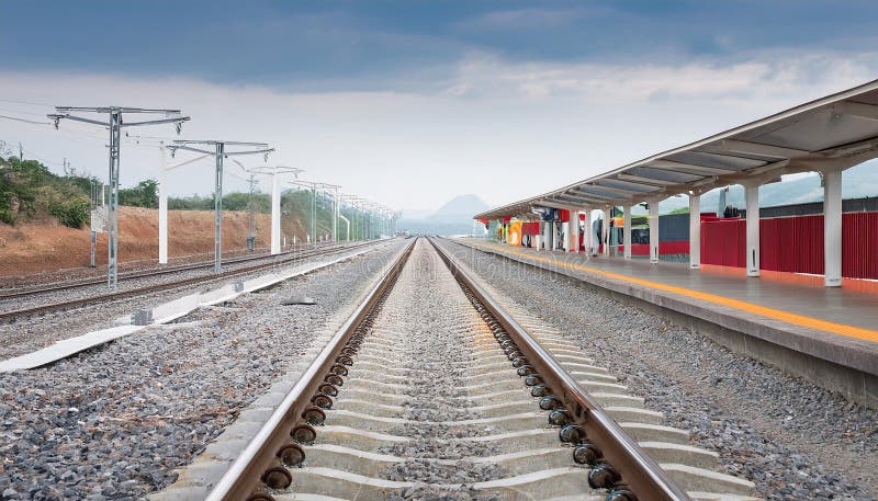 Train Stop Series stock illustration. Illustration of evening - 357408059