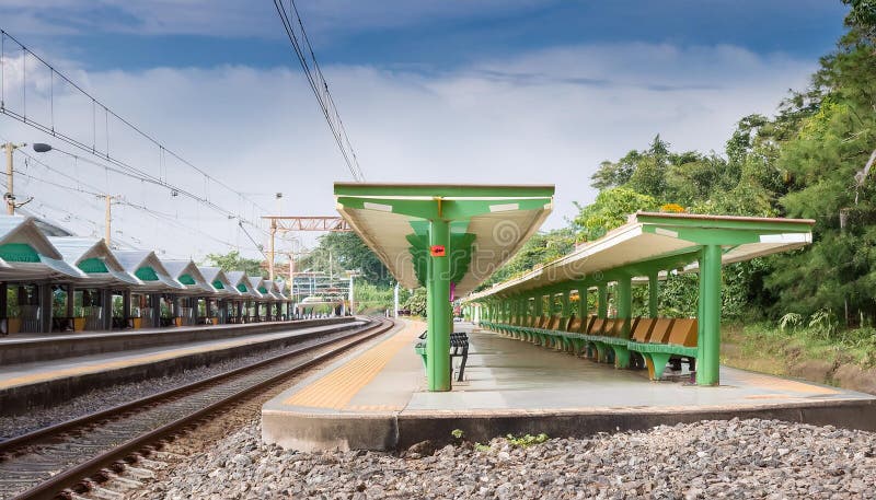 Train Stop Series stock illustration. Illustration of gravel - 357408118