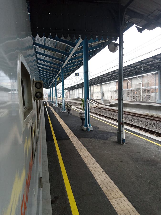 Train Stop at Solo Station, Solo City Stock Photo - Image of city ...