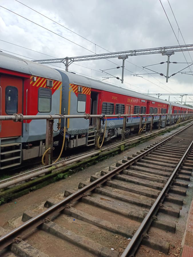 Train Stopped at Goa Railway Station Stock Image - Image of vehicle ...