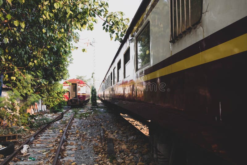 The Train Stops in the Maintenance Facility To Wait for Component ...