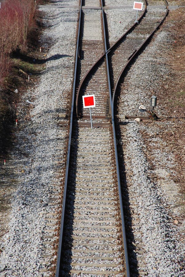 Train switch stock image. Image of shield, points, environmentally ...