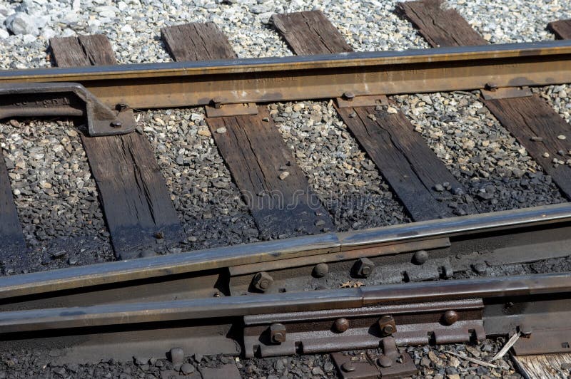 Train Switch Tracks stock image. Image of details, ties - 167692565