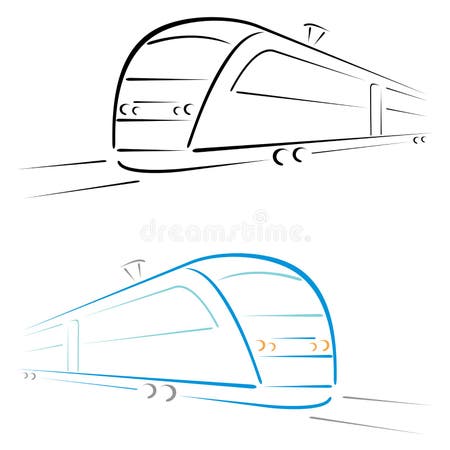 Train symbol stock vector. Illustration of modern, sign - 23589597