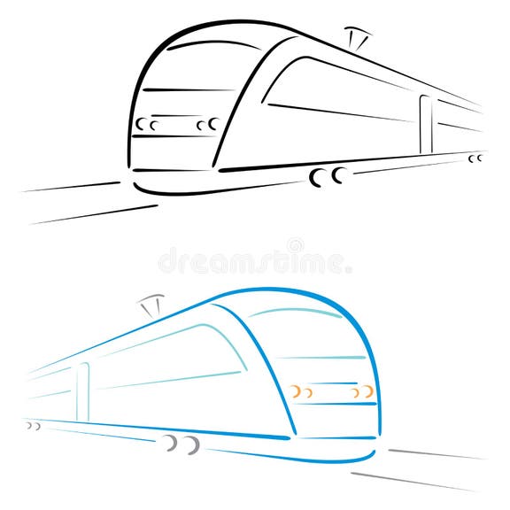Train symbol stock vector. Illustration of modern, sign - 23589597