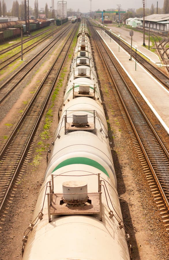 Train of tanks stock photo. Image of junction, multi - 24439686