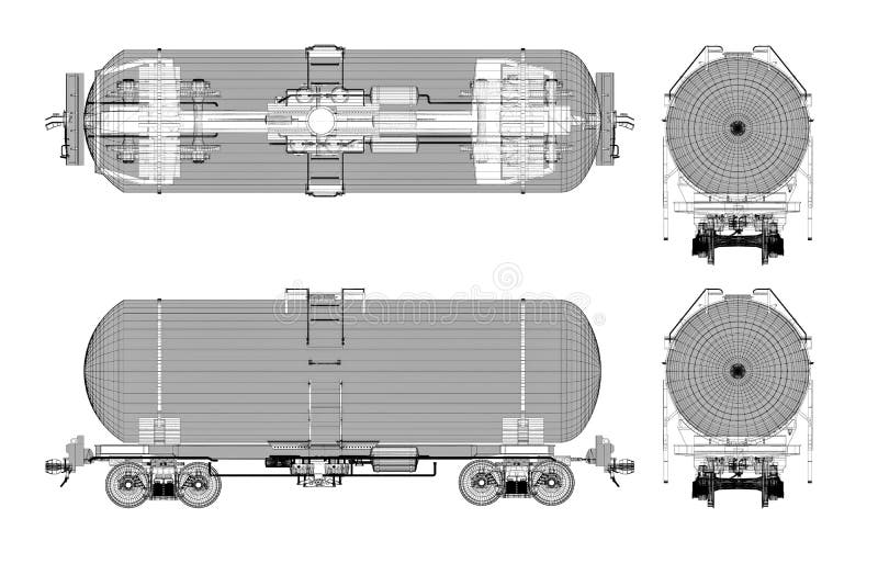 Train tanks stock illustration. Illustration of road - 54367837