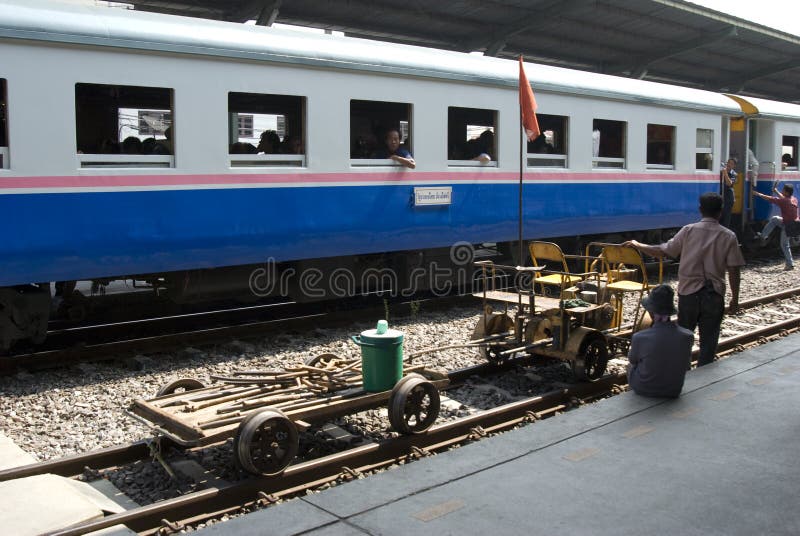 Thai Rail Flagman editorial image. Image of thailand - 18618975