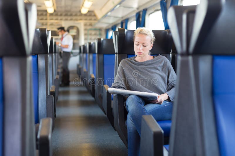 Train ticket check. stock photo. Image of staff, giving - 42998782