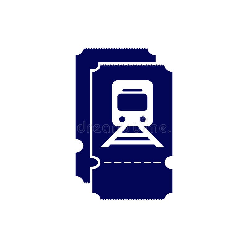 Train Ticket Icon Design Logo Vector Template, Icon Symbol, Creative ...