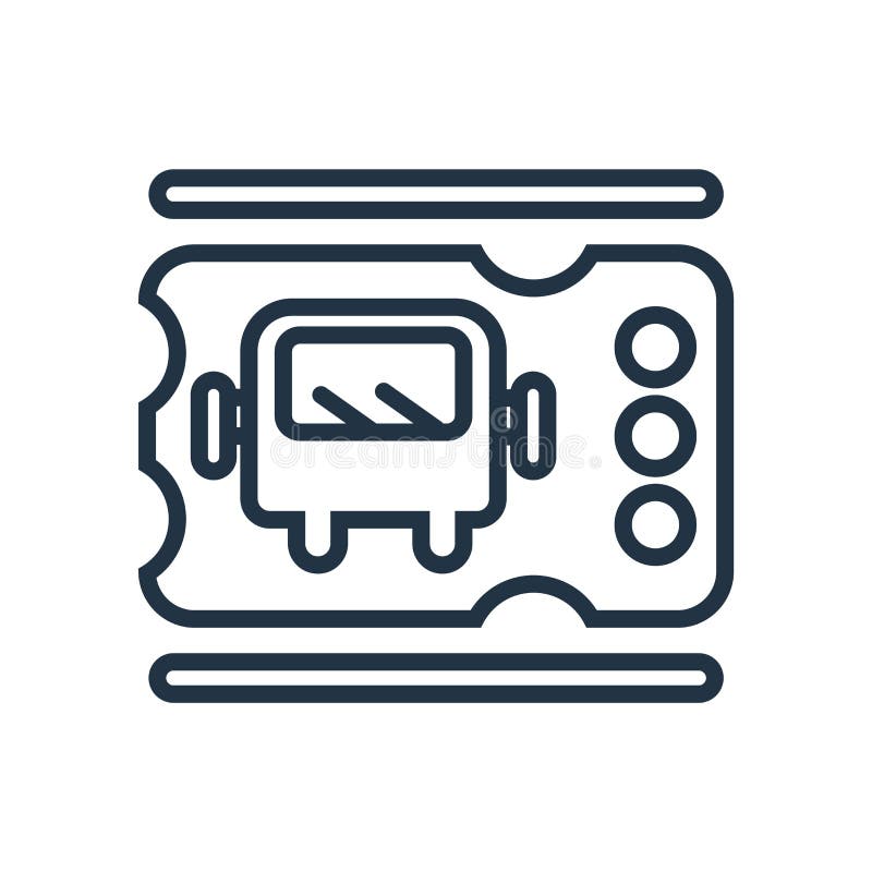 Train Ticket Icon Vector Isolated on White Background, Train Ticket ...