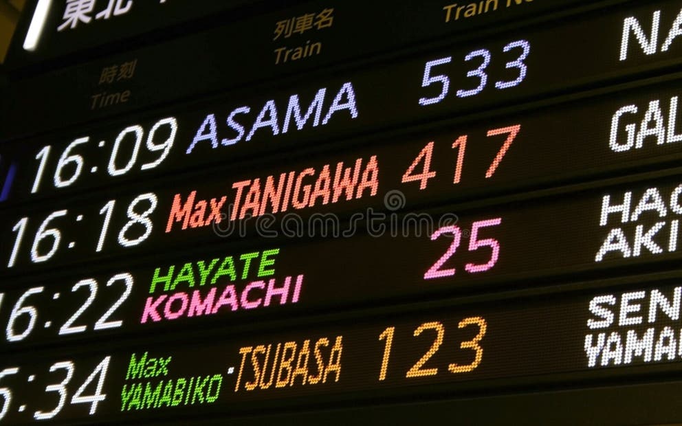 Train Time Table stock photo. Image of electronic, journey - 2502236