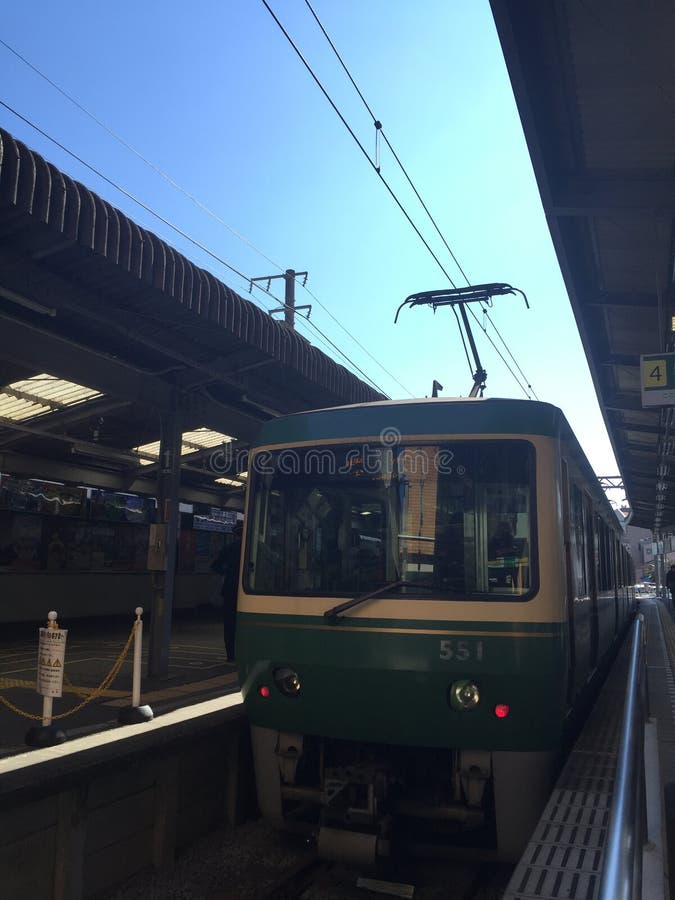 Train in Tokyo stock photo. Image of tokyo, green, greentrain - 154795088